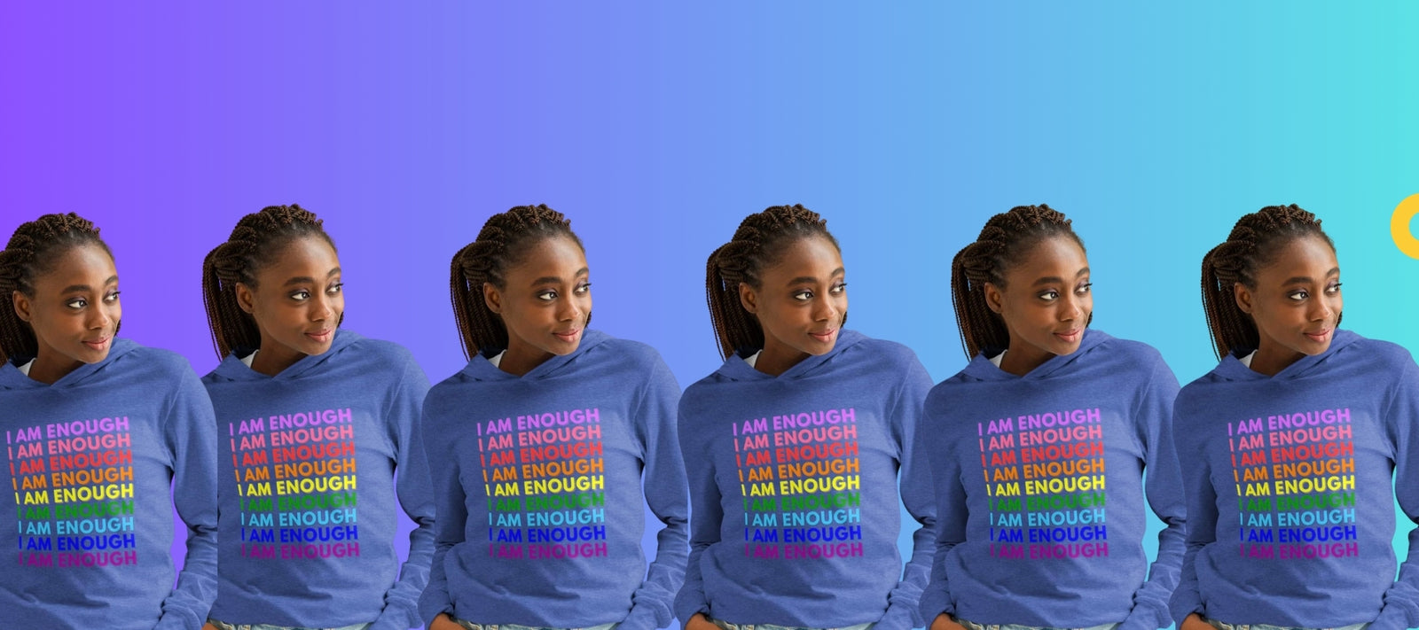 I AM ENOUGH Positive Inspirational Mental Health Clothing & Decor'