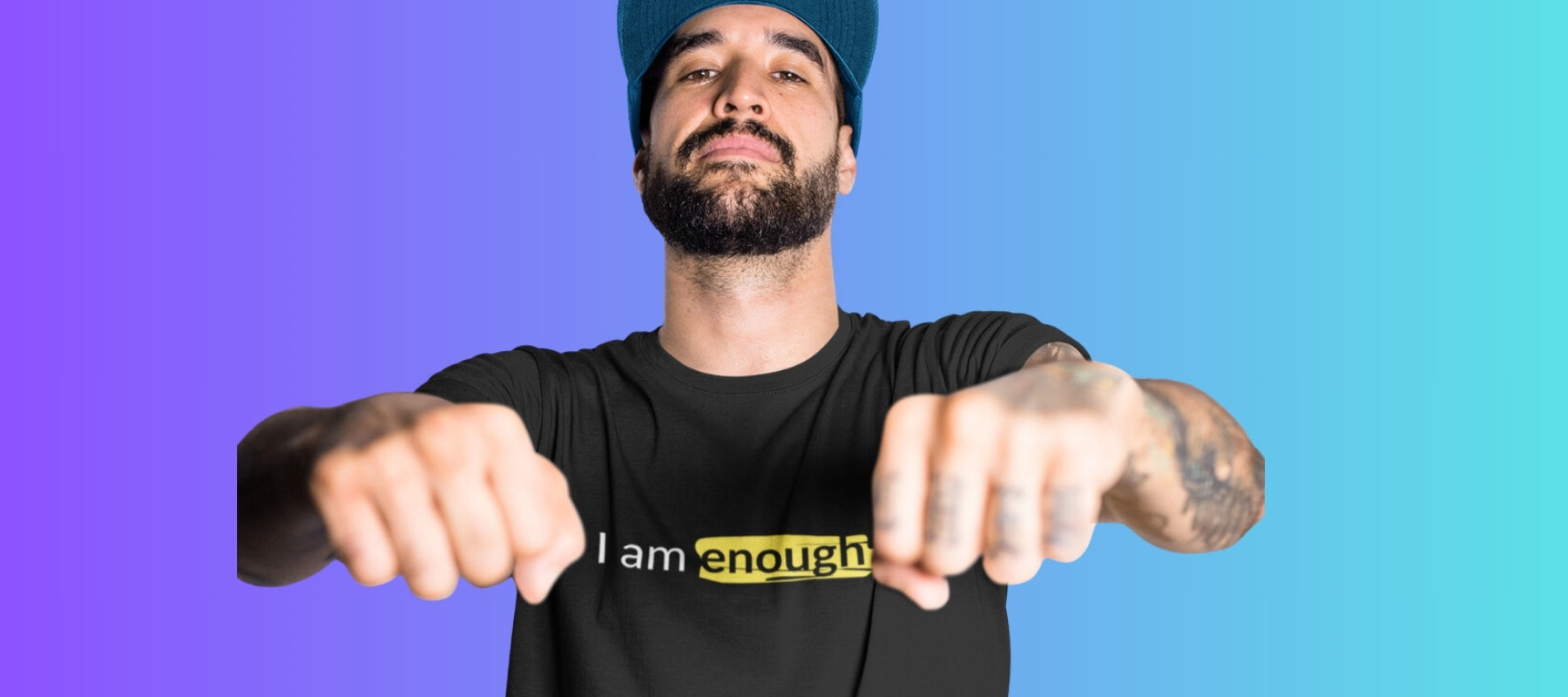 I AM ENOUGH Positive Inspirational Mental Health Clothing & Decor'